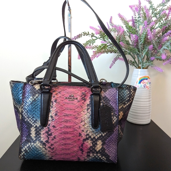 Coach | Bags | Coach Multi Python Small Satchel | Poshmark